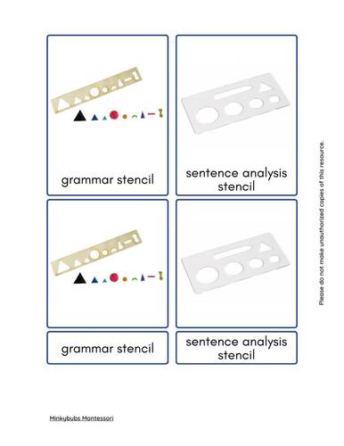Montessori Language Materials Lower Elementary 3-Part Cards | TPT
