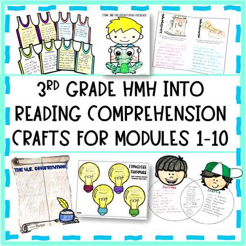 3rd Grade HMH Into Reading Supplemental Comprehension Crafts & Phonics ...