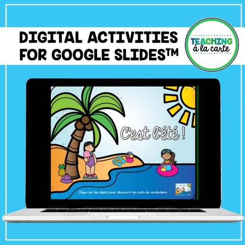 DIGITAL and PRINTABLE French Summer and End of the Year Activities | L’été