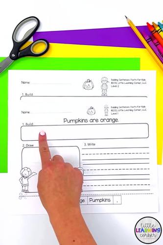 Building Sentences: Pumpkin Facts for Kids by Little Learning Corner