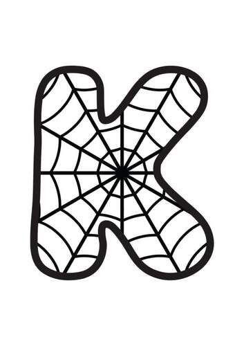 Spider Web Lettering Pack | Bubble Letters A–Z & 0–9 | For Halloween by ...