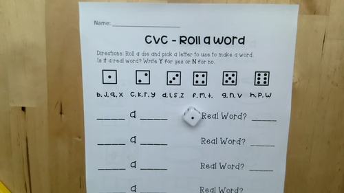 No Prep CVC Practice Sheets by APlusHomeTutoring | TPT