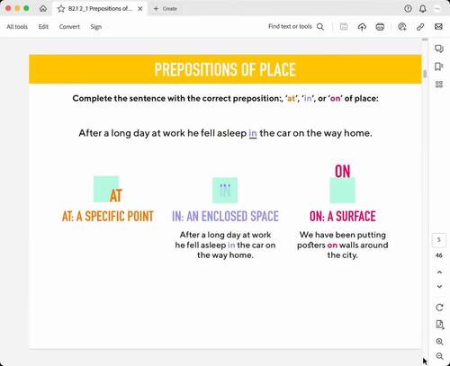 ESL Upper Intermediate Prepositions Bundle by ESL Class Workshop