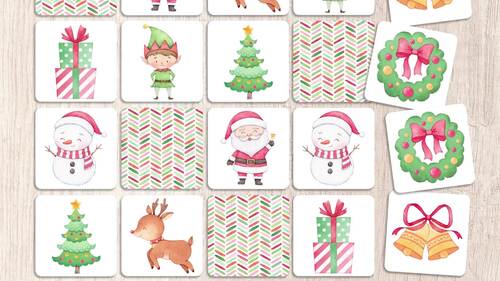 Christmas Preschool Activity Bundle, Holiday Morning Basket for Toddlers