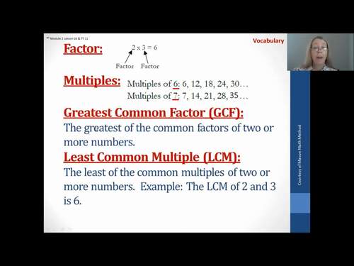 6th Grade Math Module 2 Lesson 1-18 Video Lessons **Distance/Flipped ...