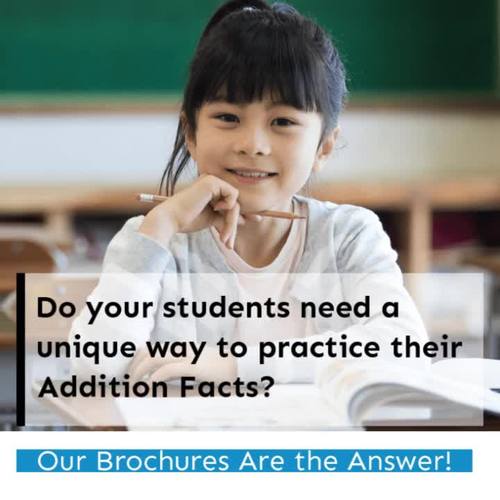 +0 Addition Brochures | 0s Addition Facts Practice Sums up to 20