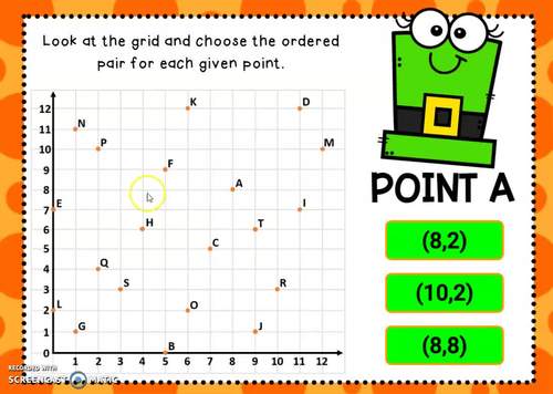 Coordinate Grid Ordered Pairs Boom Cards™ Distance Learning by Creating ...