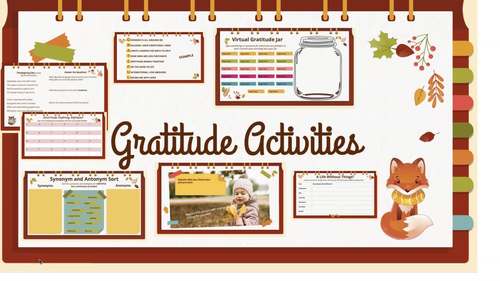 Gratitude Activities November Thanksgiving Middle School | TPT