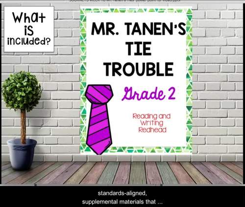 Mr. Tanen's Tie Trouble Journeys Second Grade Week 16 | TpT