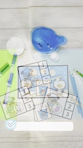 Winter Counting Syllables - Syllable Sort - Literacy Activities - Preschool