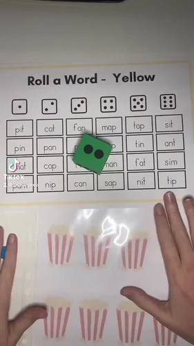 Decoding Words Dice Game | Science of Reading Centers | Stage 2 | TPT