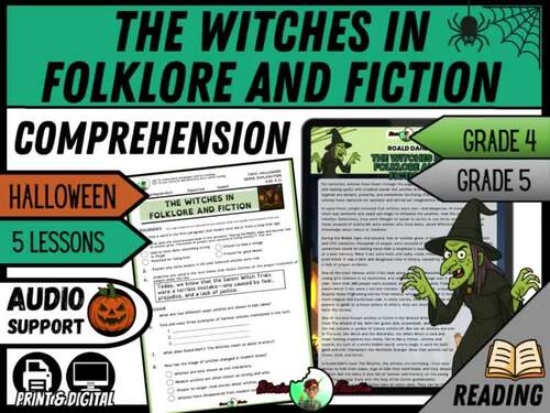 The Witches in Folklore | Halloween | Reading Comprehension | Grade 4/5