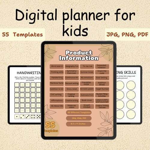 Comprehensive Educational Digital Planner Bundle for Young Learners by ...