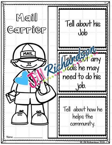Community Helpers Kindergarten, First Grade & 2nd Mail Carrier Career Day