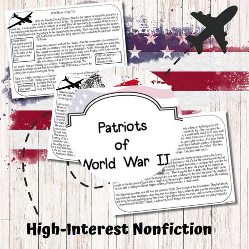Heroic Stories of WWII: Nonfiction Reading Comprehension Passages and ...