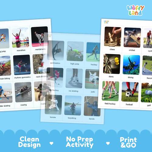 Sports Flashcards | Real Photo Vocabulary Cards | Physical Education ...