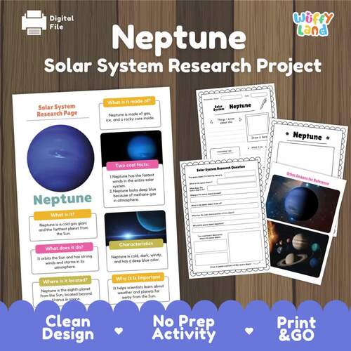 Neptune Solar System Research Project | Farthest Planet Informational ...