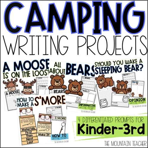 Camping Theme Writing Prompts, Camping Activities, Crafts & Graphic ...