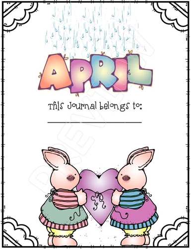 Write it! April Journal Prompts, Word Lists, and Cover Pages | TPT