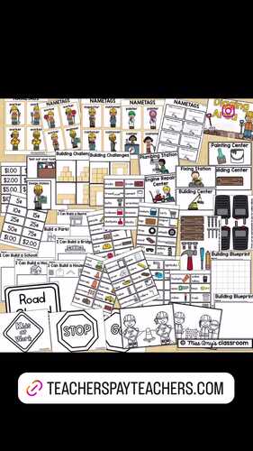 Construction Dramatic Play Center & Hardware Store | Pretend Play for ...