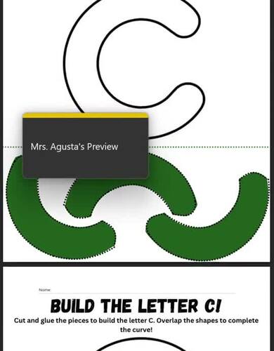 Letter of the Week C Bundle | Worksheets, Games & Activities | Preschool