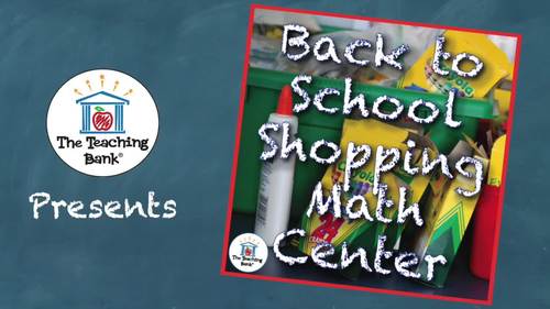 Back to School Money Math Center by The Teaching Bank | TPT
