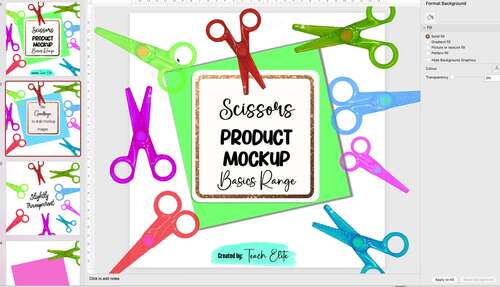 Scissors Mock-up png images by Teach Elite | TPT