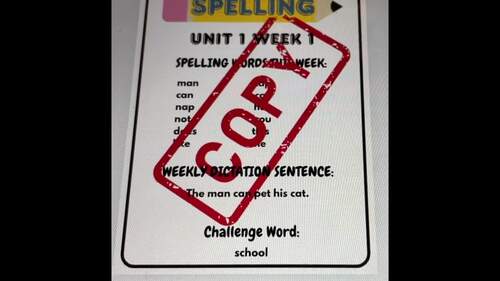 Weekly Spelling Test Lists – Wonders 2023 Aligned (First Grade) | TPT