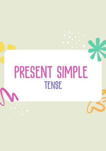 present simple tense by smart life | TPT