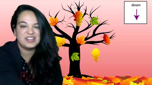 Autumn Leaves: Green Screen Virtual Background Activity by DancingSLP