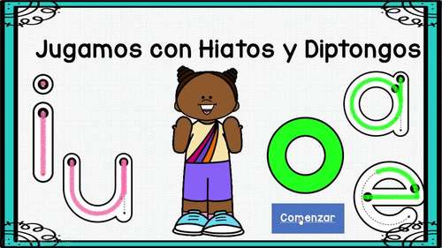 Juego de Hiatos y Diptongos- Power Point- spanish hiatuses and diphthongs