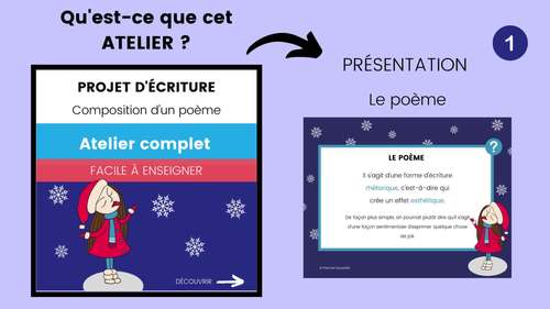 Composer un Poème Hiver Projet Écriture Hiver Clé en Main | TPT