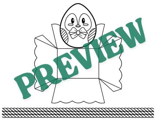 Easter Basket - Cute DIY Craft for Kindergarten to Grade 2 by KidSheets