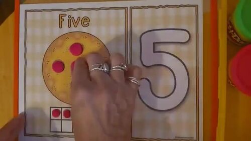 Playdough Math Center -Number sense mats by Kidscanlearnschool | TPT