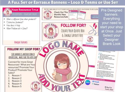 TPT Banner & Logo Design 3 by DigiTechTeacher | TPT