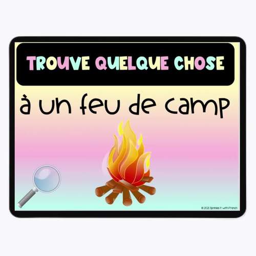 French Summer Digital Scavenger Hunt by Sprinkle it with French | TPT