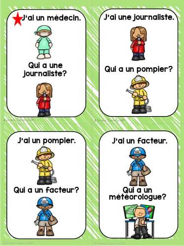 French Community Helpers | Métiers de la communauté J'ai...Qui a?