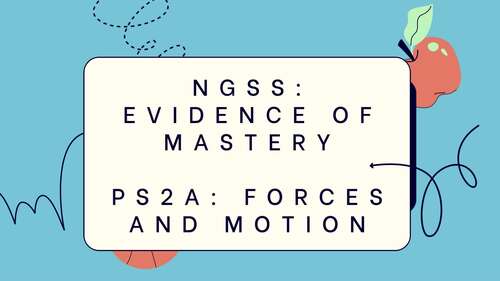 Forces & Motion | NGSS PS2A Standards Evidence of Mastery | Key Included!