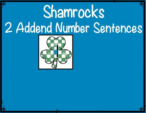 Shamrocks Themed 2 Addend Addition & Subtraction With Ten Frames