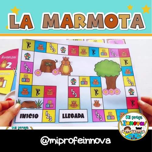 Día de la Marmota - actividades / Groundhog Day in Spanish / Board Game
