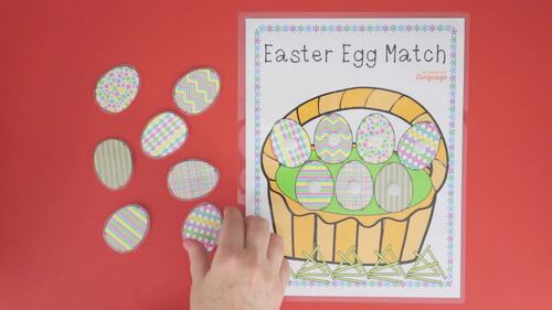 Easter Egg Pattern Match Activity, 7 Different Patterns, Put Eggs IN ...