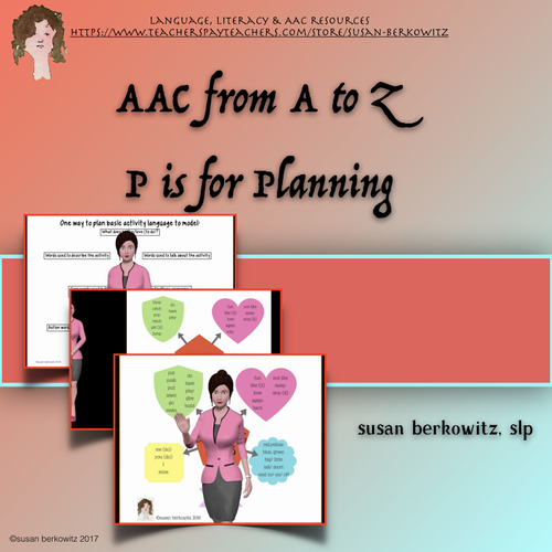 Free AAC Core Word Tips P is for Planning by Susan Berkowitz | TPT