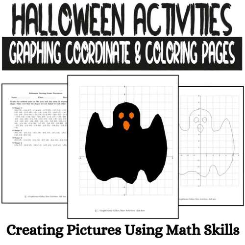 Creating Halloween Pictures Using Coordinate Graphing - Halloween ...
