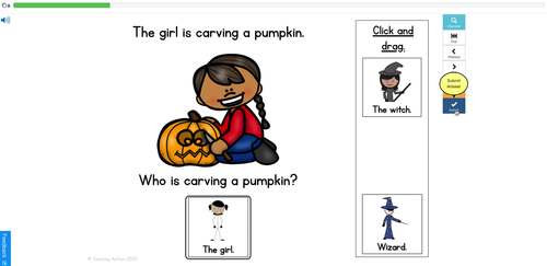 Halloween Wh Questions Boom Cards | Wh Questions for Speech Therapy