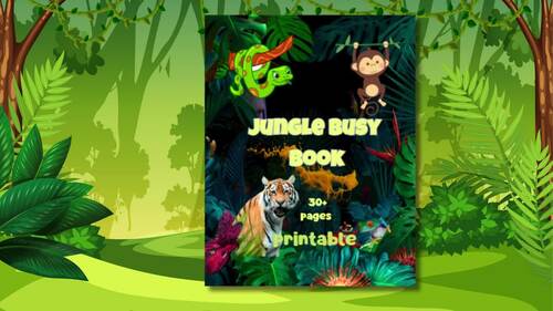 Rainforest Worksheet Preschool Jungle science wild animal ELA Math 1 2 ...
