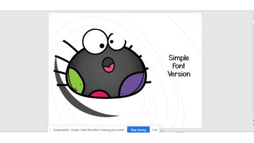 French Math and Literacy Tourne ou Roule et Dis I Halloween Edition