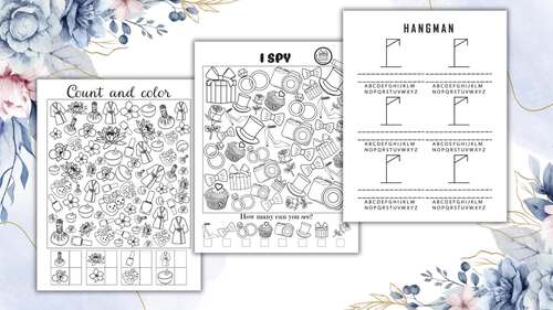 Bridal shower activity coloring Pages Book Kids Wedding Favors ...