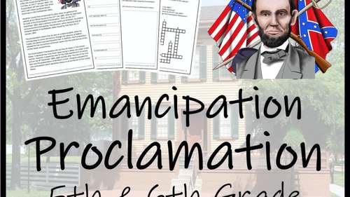Emancipation Proclamation Close Reading Comprehension | 5th Grade & 6th ...