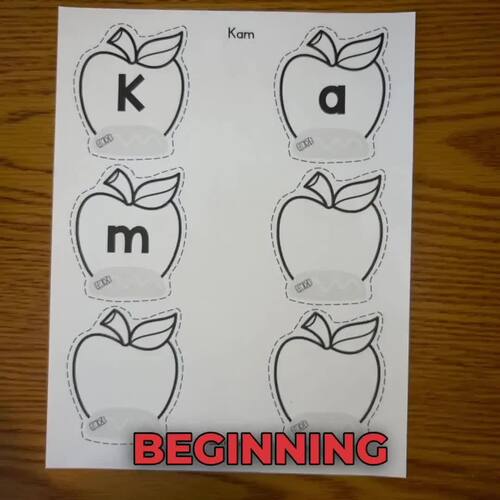 Apple Craft, Apple Editable Name Craft, Back to School Craft & Bulletin ...
