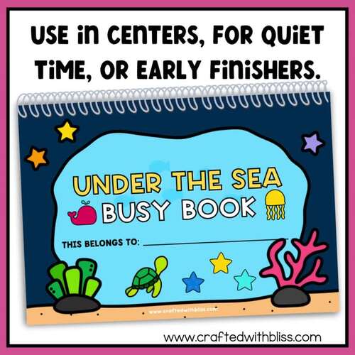 Under the Sea Busy Book by Crafted with Bliss by Teacher Pia | TPT